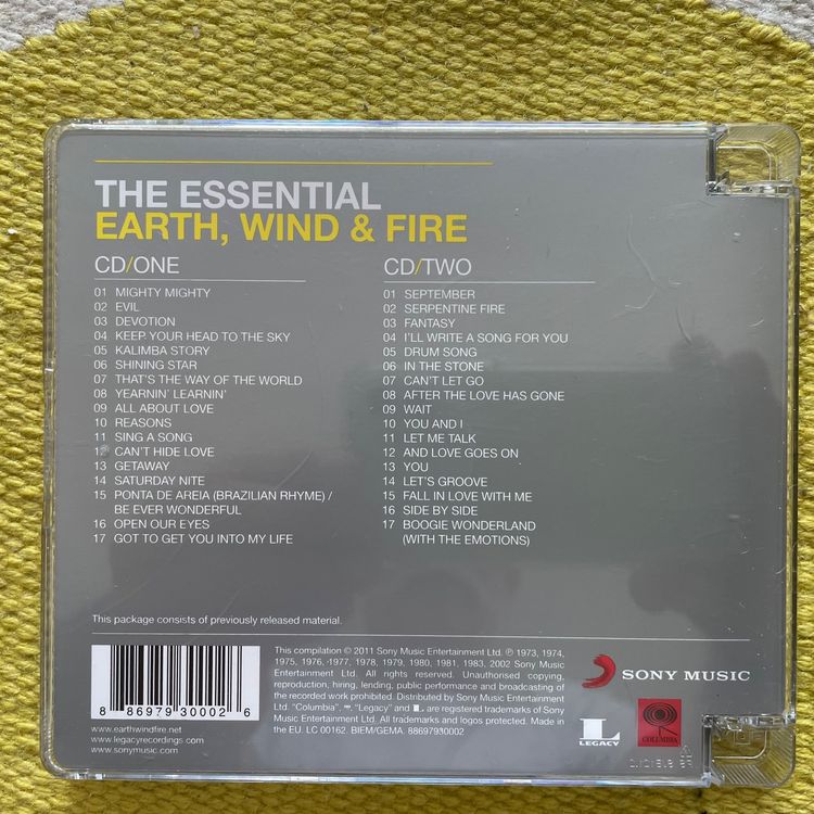 EARTH WIND&FIRE-2CD THE BEST/ESSENTIAL (Gebraucht) in Rorschacherberg ...