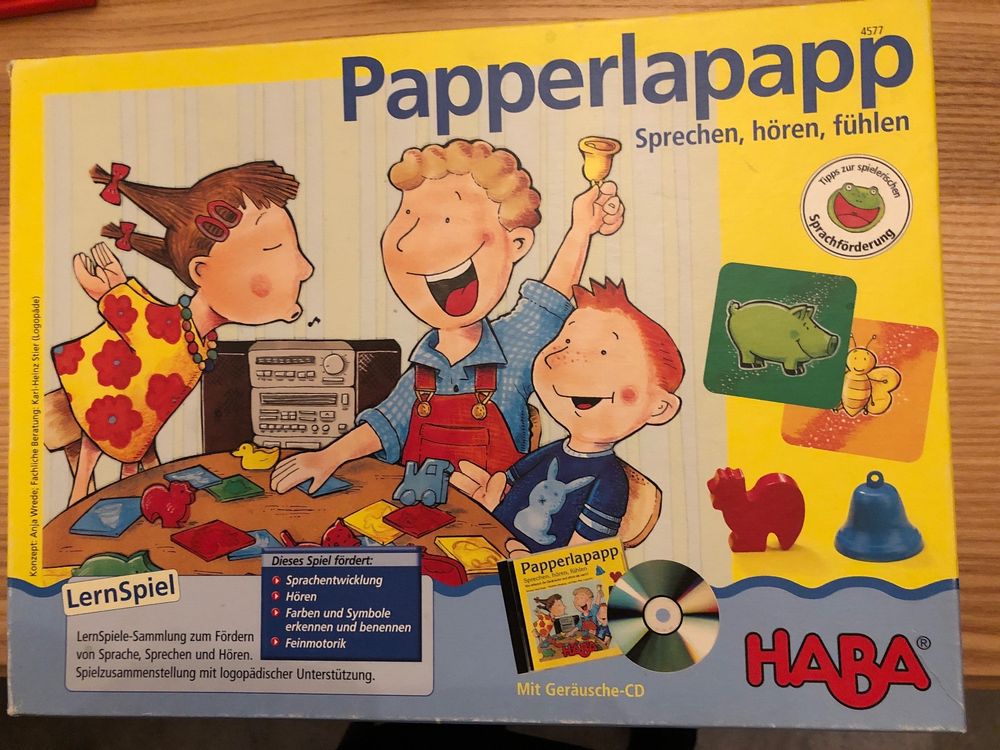 Spiel PAPPERLAPAPP Sprechen Hören Fühlen Sprachentwicklung (Gebraucht) in für CHF 15 – mit ...