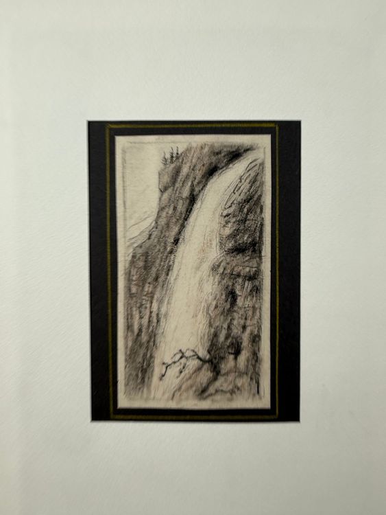 Kohlezeichnung "Valais" gerahmt (Gebraucht) in Neuhausen am Rheinfall für CHF 10 – mit Lieferung ...