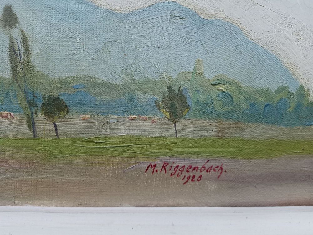 Martha Riggenbach - Landschaft Ölbild | Kaufen auf Ricardo