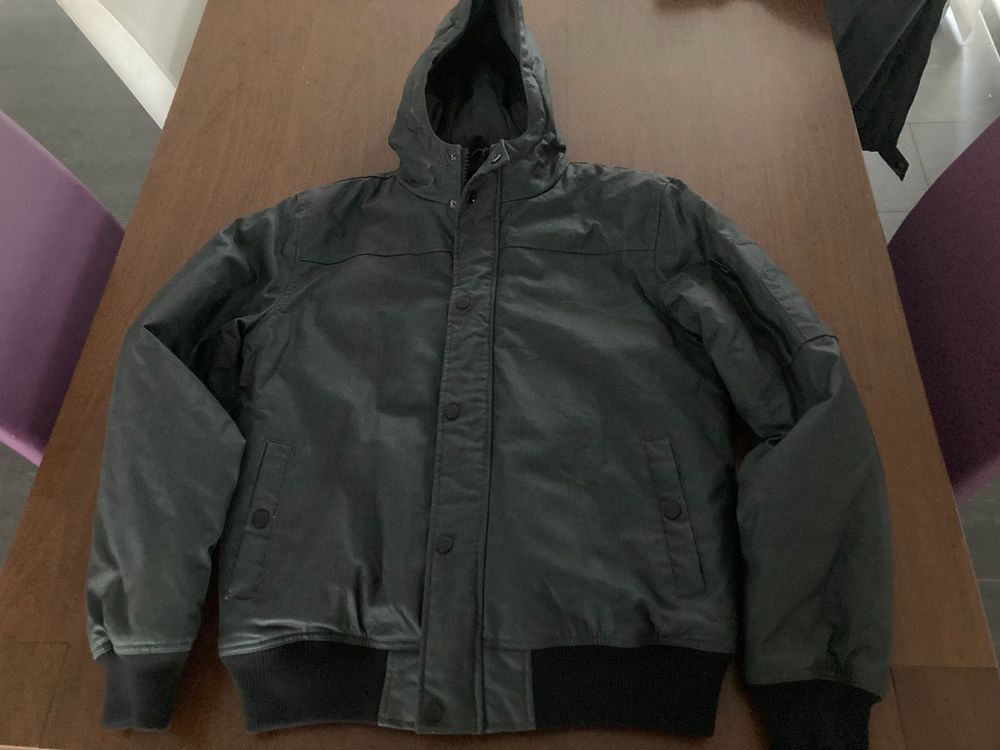 FSBN Herren Homme Winter Bomber Jacke Veste Grau Gr. 52 54 L (Gebraucht ...