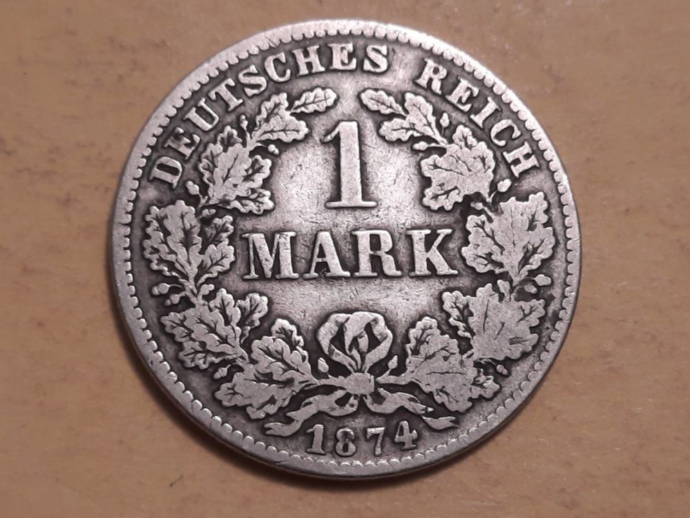 Deutsches Reich 1 Mark 1874 D Silber (Gebraucht) in Buchs SG für CHF 9 ...