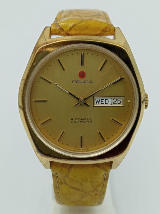 Neue FELCA Airmaster Automatik Uhr Eta 2878 • 36mm (Neu (gemäss ...