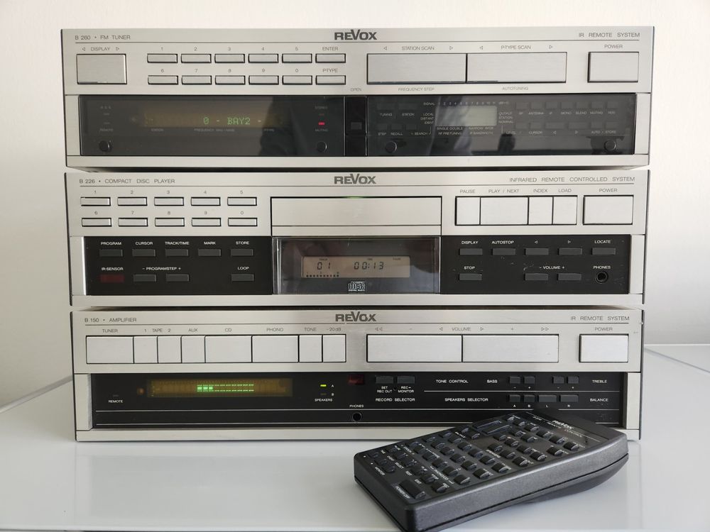 Revox: B226 CD, B260 Tuner, B150 Verstärker, B208 Remote | Kaufen auf ...