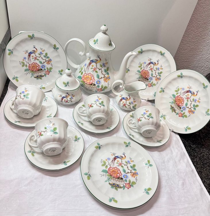 Seltmann Weiden Kaffeeservice im Dekor Pfauen und Blumen (Neu (gemäss Beschreibung)) in Oberrüti ...