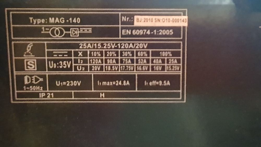 Schweiss Gerät Matrix MAG 140 (826) (Gebraucht) in Dorf für CHF 231 ...