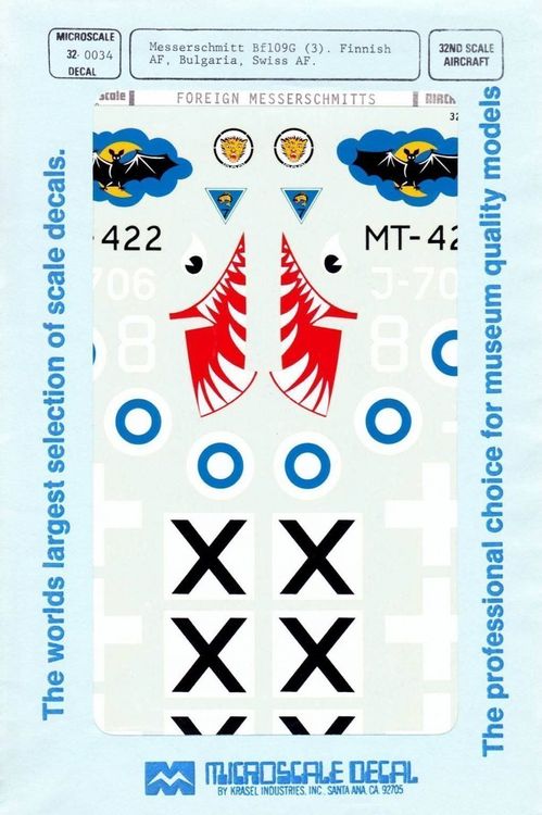 Microscale Decals No.32-34 "Bf-109G" | Kaufen auf Ricardo
