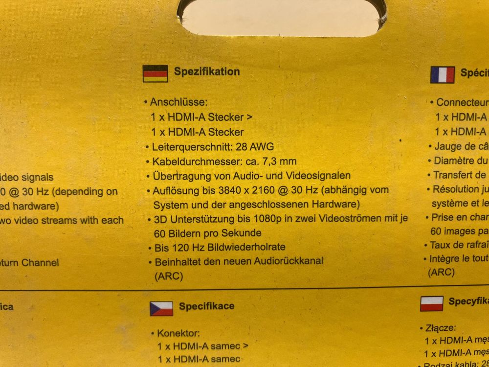 neues DeLOCK Display HDMI Cable 2m lang ab 1.- Fr (Neu und ...