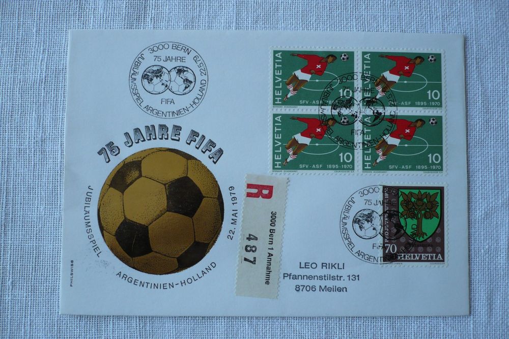 1979 75 Jahre FIFA, Bern - Jubil.spiel Argentinien-Holland (Gebraucht) in Zürich für CHF 1 – mit ...