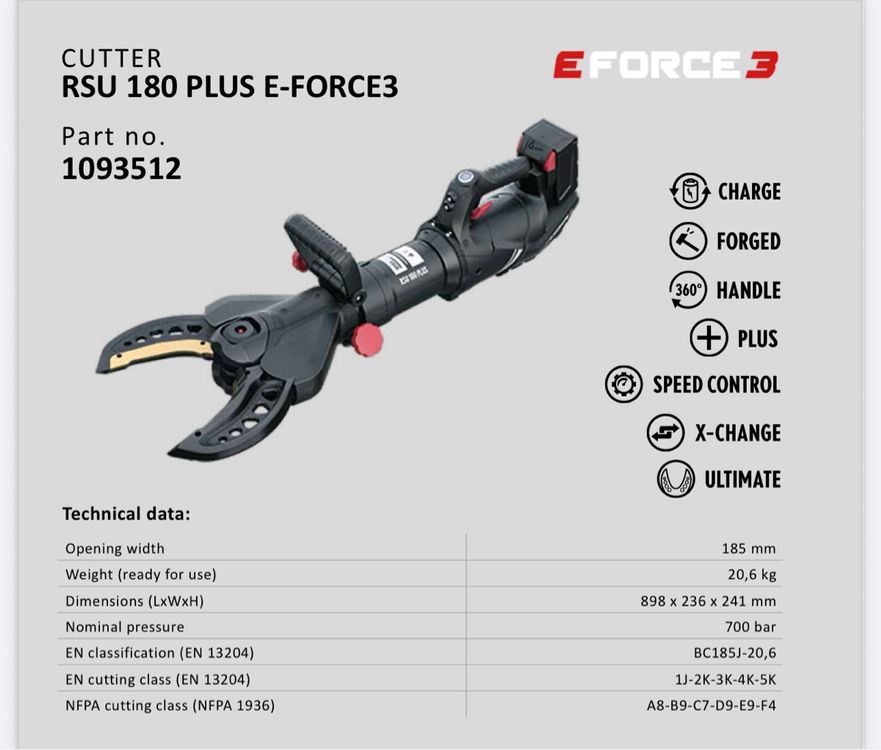 Weber Rescue Hydraulische mit Akku Spreizer/ Schere Schwere (Gebraucht ...