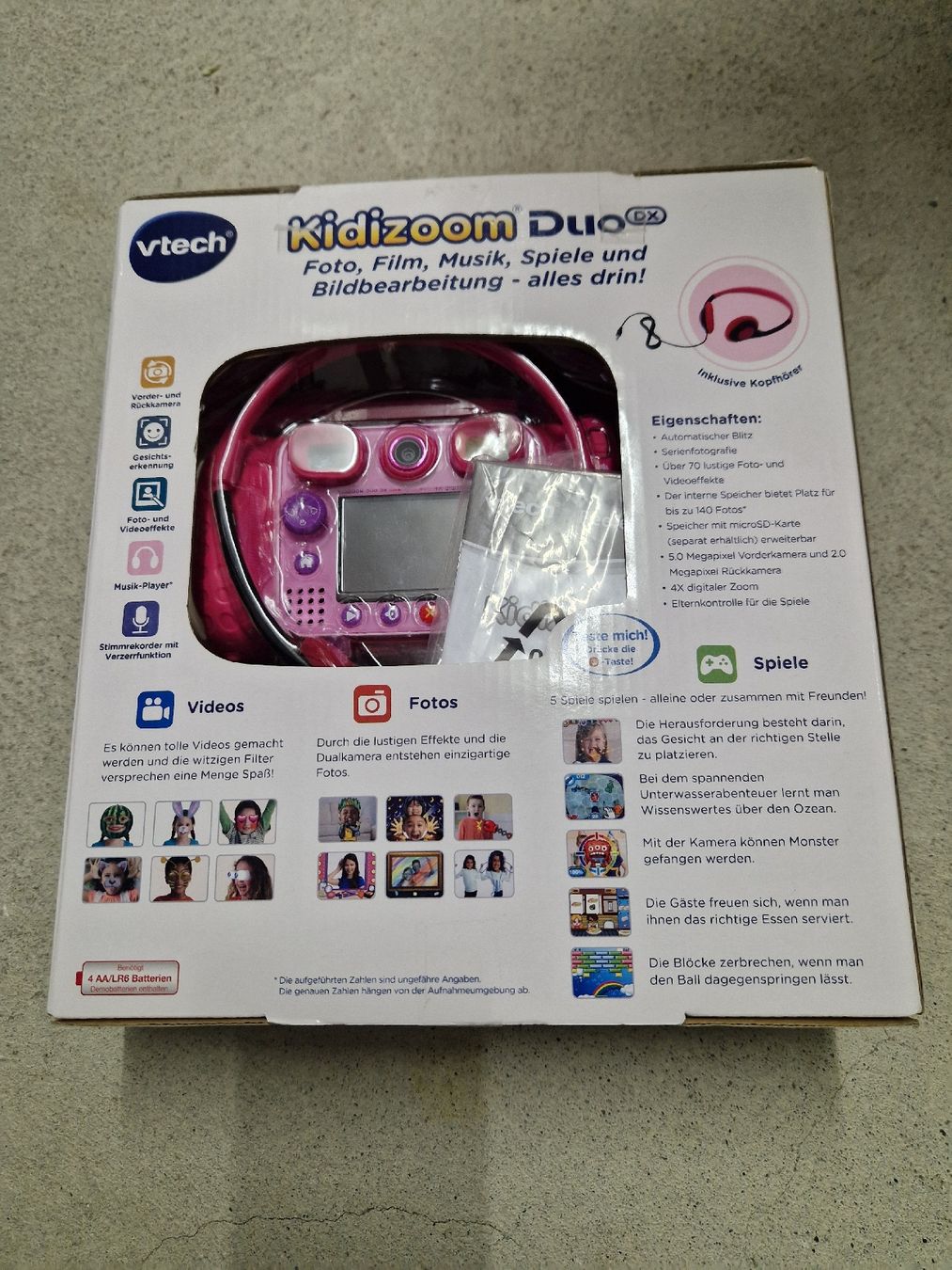 Vtech Kidizoom Duo DX Pink- Digitalkamera für Kinder (Gebraucht) in ...