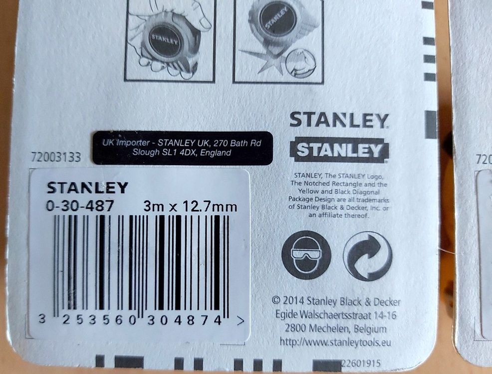 2 Stk. Stanley Rollmeter 3 m | Kaufen auf Ricardo
