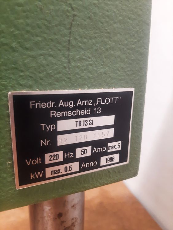 FLOTT TB 13 ST electronic Ständerbohrmaschine (Gebraucht) in Winterthur ...