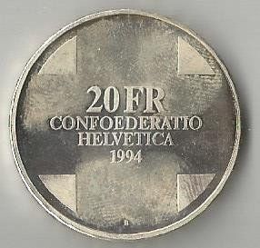 ** SILBER - 20.FR GEDENKMÜNZE-1994 ** | Kaufen auf Ricardo