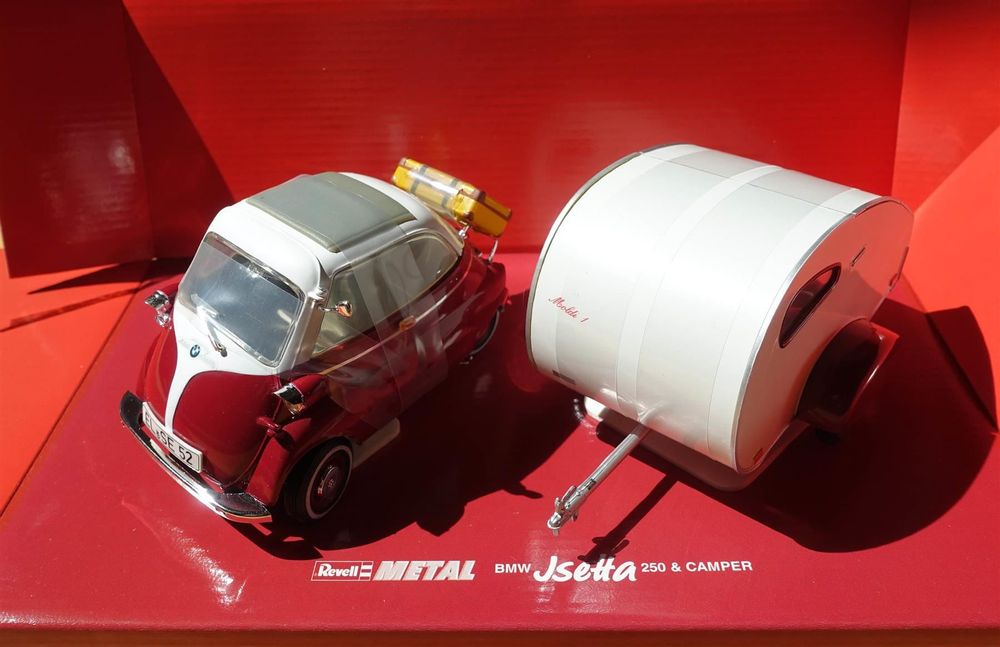 BMW Isetta + Wohnwagen Revell 1:18 #5829 (Gebraucht) in Wiebelskirchen ...
