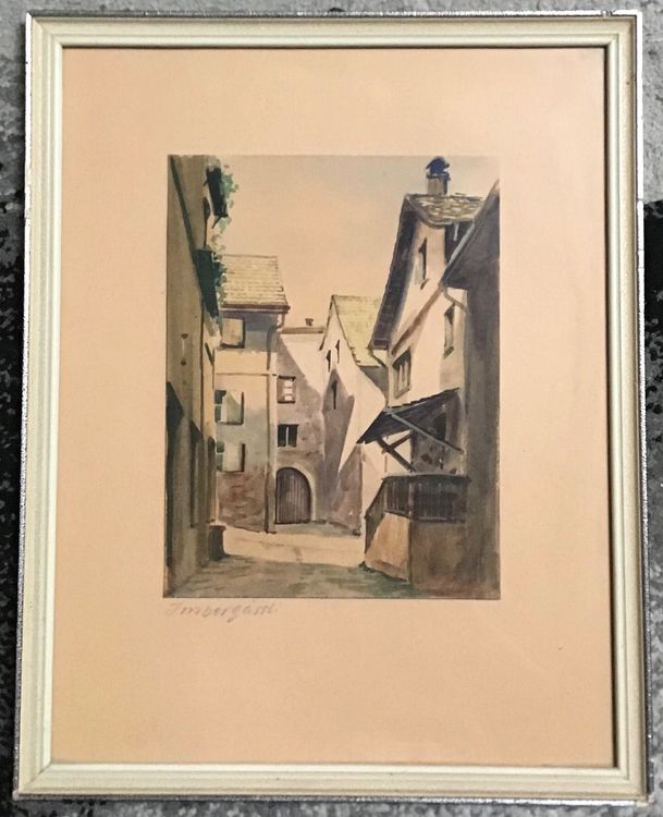 Original Aquarell Unleserlich Signiert (Gebraucht) in Hochdorf für CHF 5 – mit Lieferung auf ...