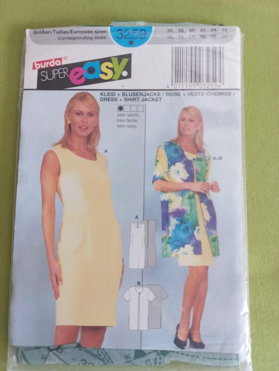Super easy Burda Schnittmuster: Sommerkleid mit Blusenjacke | Kaufen ...