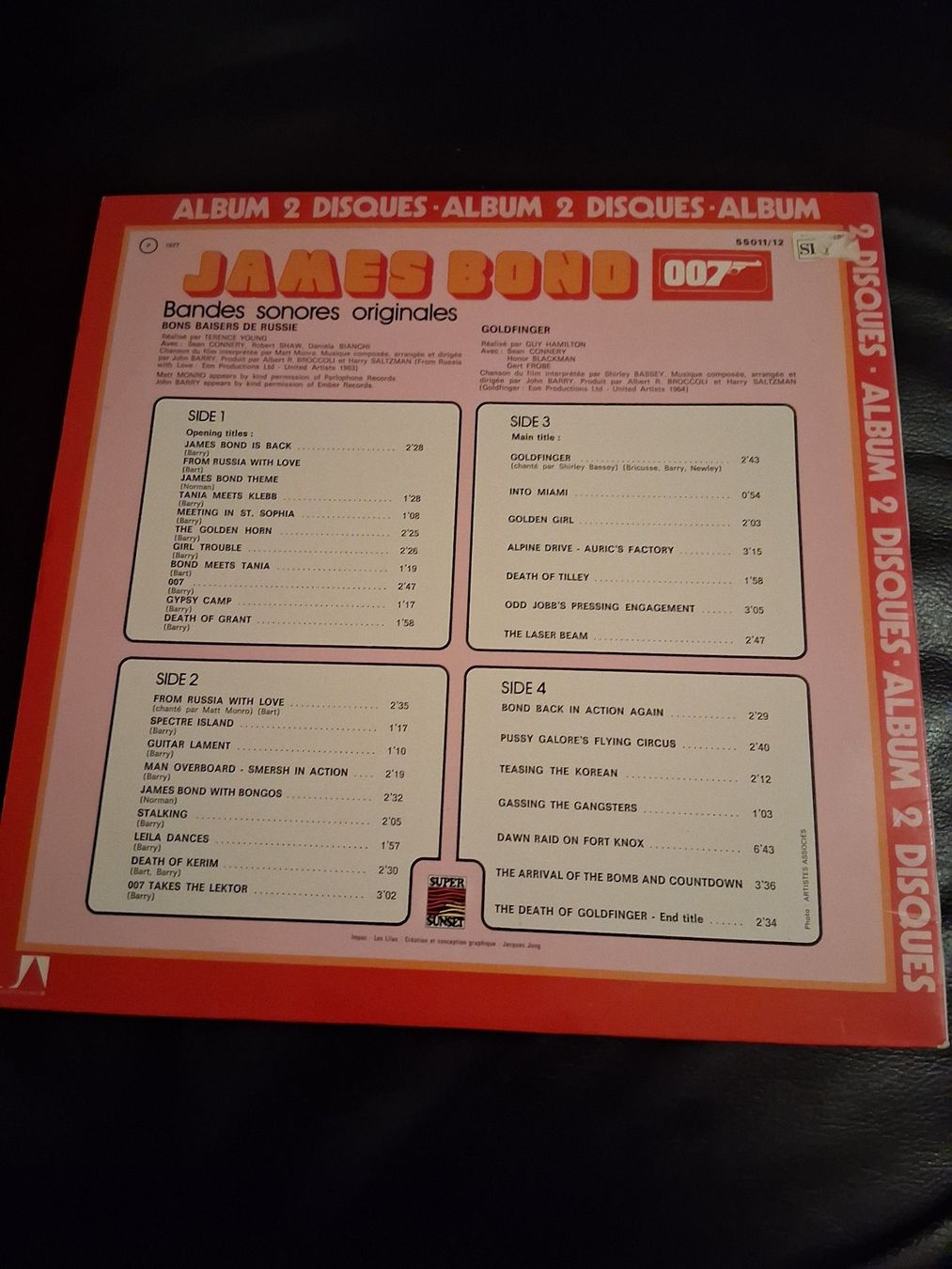 James Bond 007 - Album 2 Disques Originaux (D'occasion) à Aigle pour ...