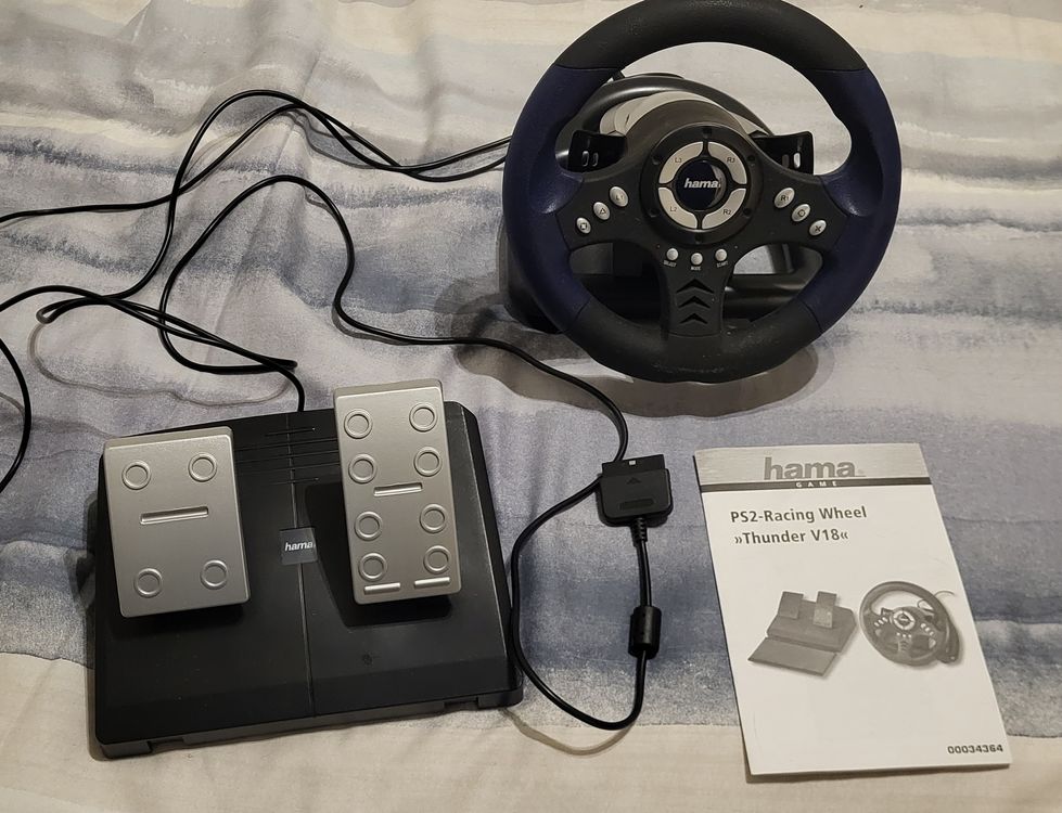 PS2 Racing Wheel Volant Voiture Accessoire Playstation 2 (Gebraucht) in ...