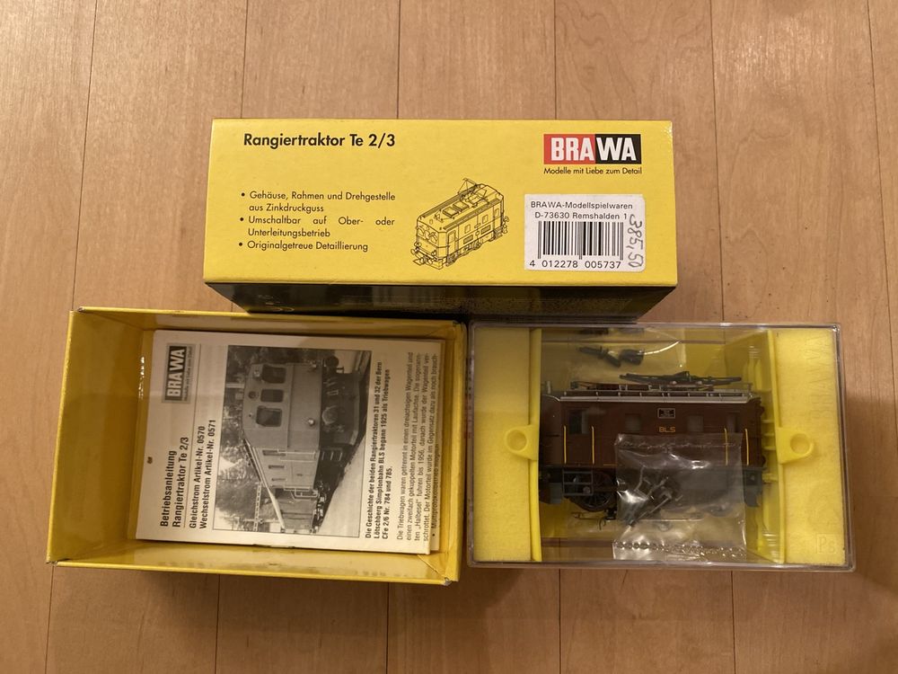 Brawa 0573 E-Lok Te 2/3 BLS H0 WS OVP (Neu und originalverpackt) in Zug ...