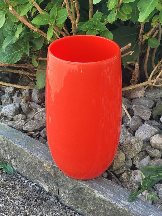 Schöne, massive Dekorations-/Bodenvase Glas 2.8kg, handmade | Kaufen auf Ricardo