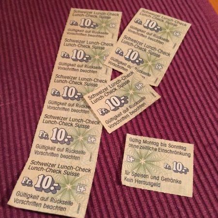Lunch Check Wert CHF 100 (Neu und originalverpackt) in Glattbrugg für ...