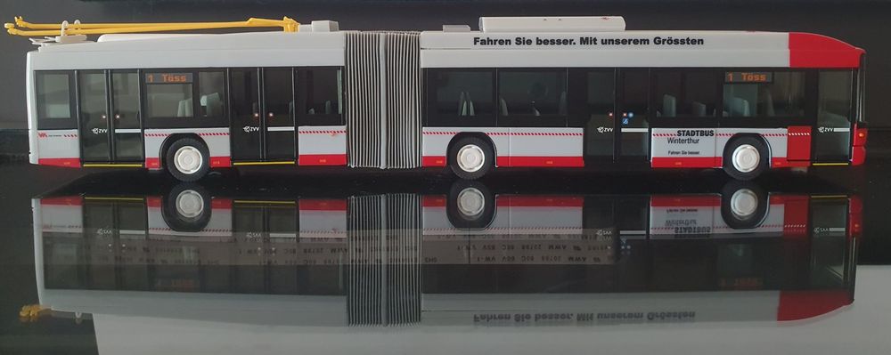 VK-Modelle Stadtbus Winterthur Hess Swiss Trolley Bus Linie1 (Neu und ...
