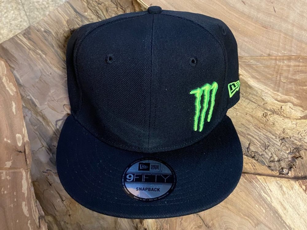 MONSTER Energy Drink Cap schwarz mit seitlichen Logo (Neu (gemäss ...