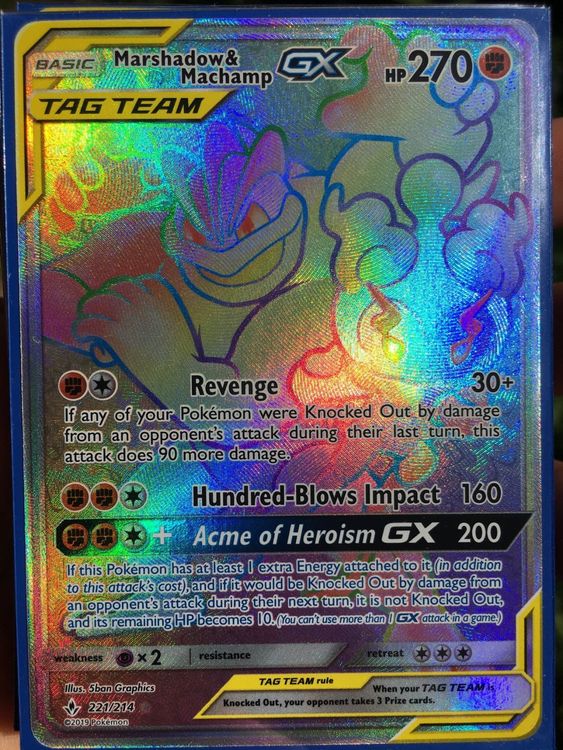 Pokemon GX Marshadow & Machamp Rainbow (Neu (gemäss Beschreibung)) in Root für CHF 21 – mit ...