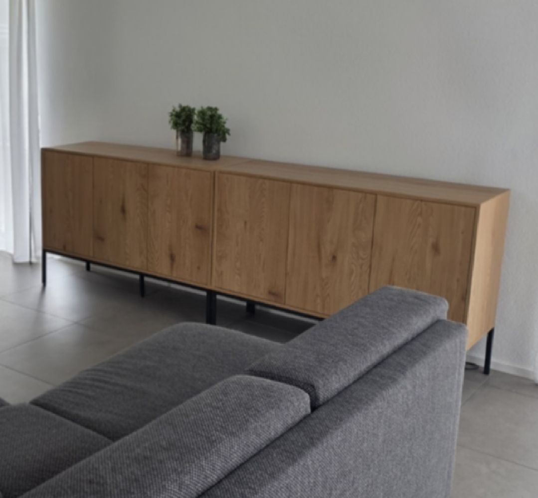 2x Micasa JEREMY Sideboard Eiche 120 x 40 x 82 cm (Gebraucht) in Nenzlingen für CHF 450 – nur ...