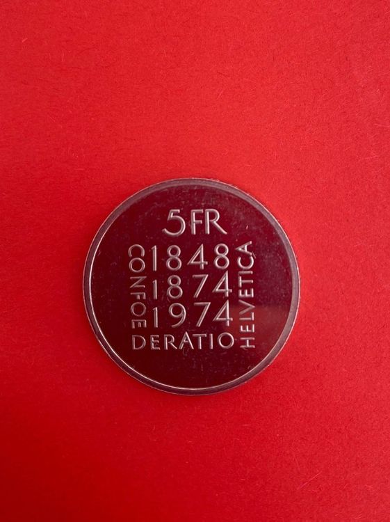 5 Franken Gedenkmünzen 1974 | Kaufen auf Ricardo