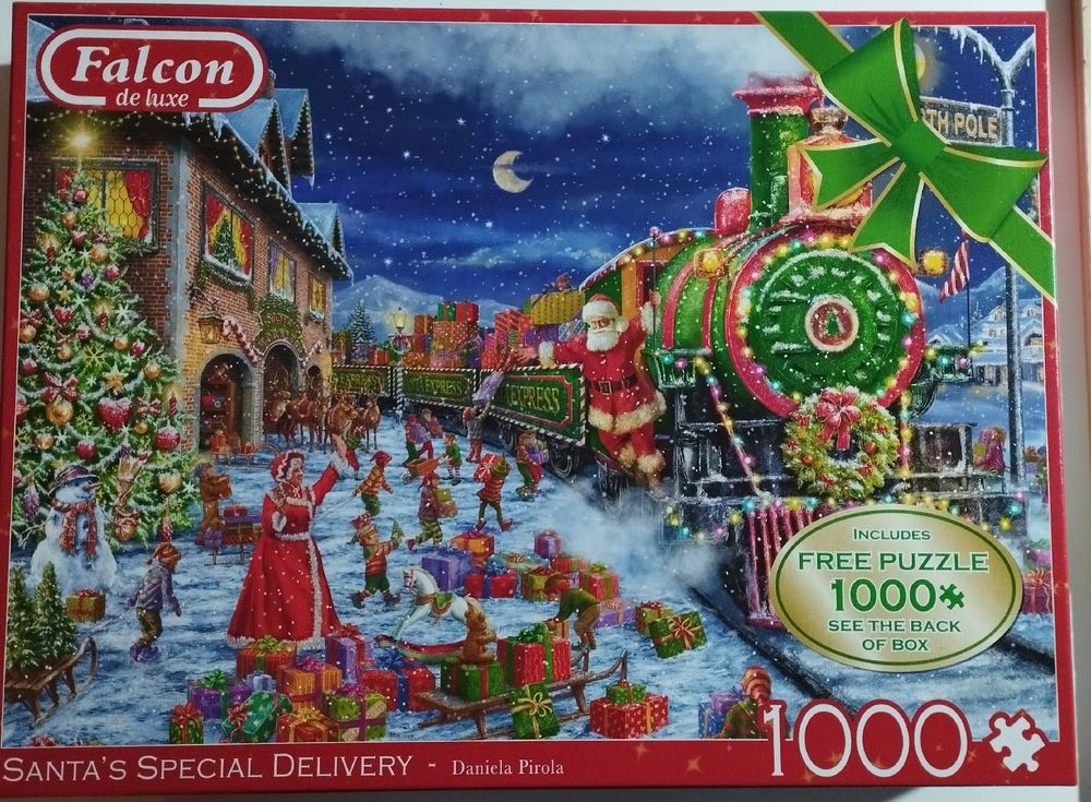 2 x 1000 Puzzle Falcon, Santa's Special Delivery, Christmas (Gebraucht ...