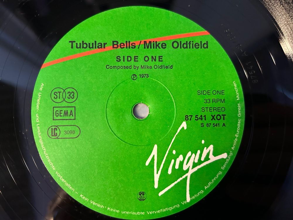 Mike Oldfield - Tubular Bells - Schallplatte von 1973 Top! (Gebraucht ...