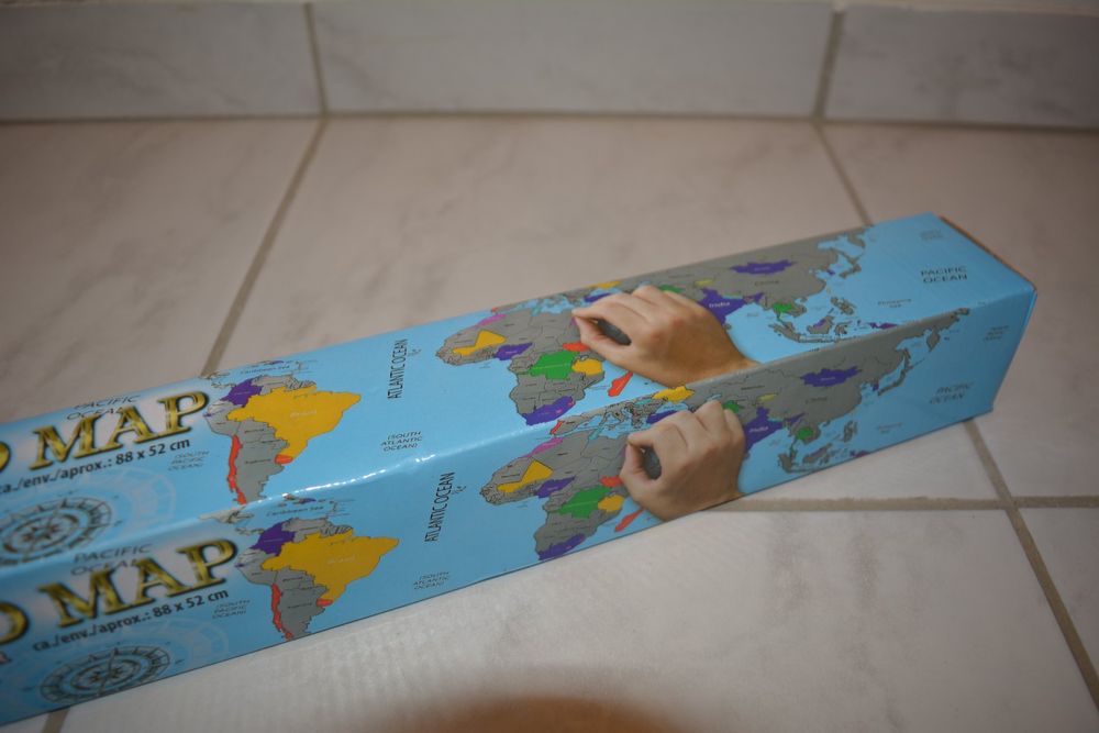 NEU Scratchmap scratch map Weltkarte karte poster bild | Kaufen auf Ricardo