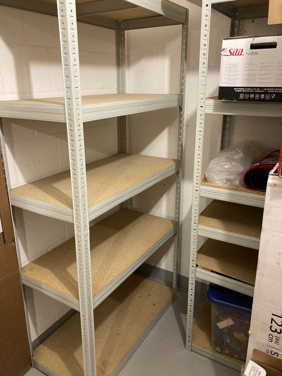 4 Stück Kellerregal Steckregal 90x45x178cm | Kaufen auf Ricardo