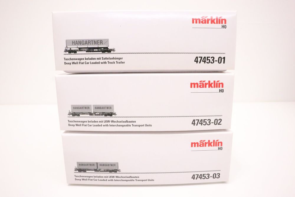 Märklin 47453 SBB Taschenwagen Set "Hangartner" AC H0 (Gebraucht) in ...
