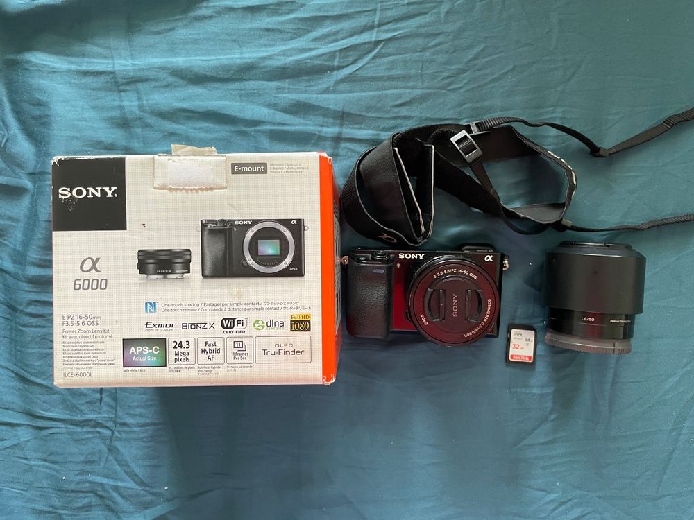 Sony A6000 + 2 lens (kit + 50 1.8) (Gebraucht) in Konolfingen für CHF 350 – mit Lieferung auf ...