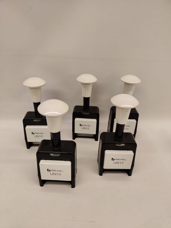 5x Stempel Rexel UN12 Numeroteur Universal 6 Ziffernrädern (Gebraucht ...