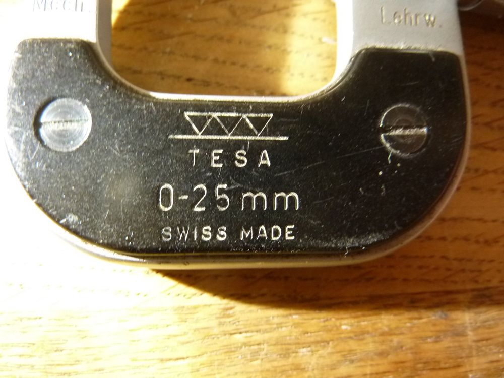 TESA Swiss Made Micrometer 0 - 25 | Kaufen auf Ricardo