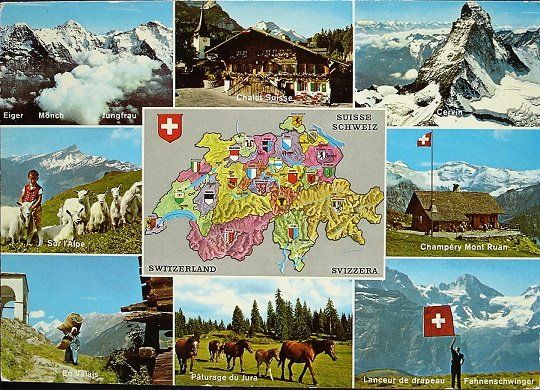 ZERMATT Matterhorn Eiger Mönch Jungfrau Chalet Suisse Ziegen (Gebraucht ...