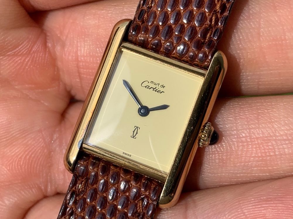 CARTIER Tank mécanique femme / Damenuhr Handaufzug mit Box (Gebraucht) in Biel/Bienne für CHF ...