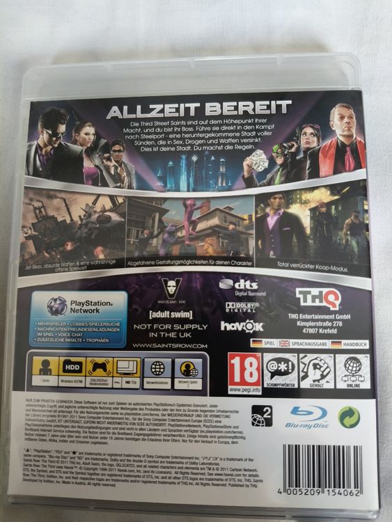 Saints Row: The Third (3) PS3 (Gebraucht) in St. Gallen für CHF 5 – mit ...