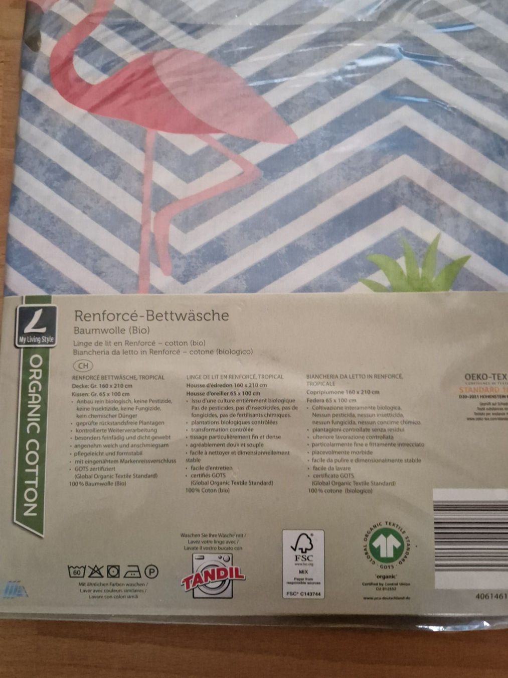 Bettwäsche Set Renforcé Bio Organic Cotton Flamingo OVP (Neu und ...