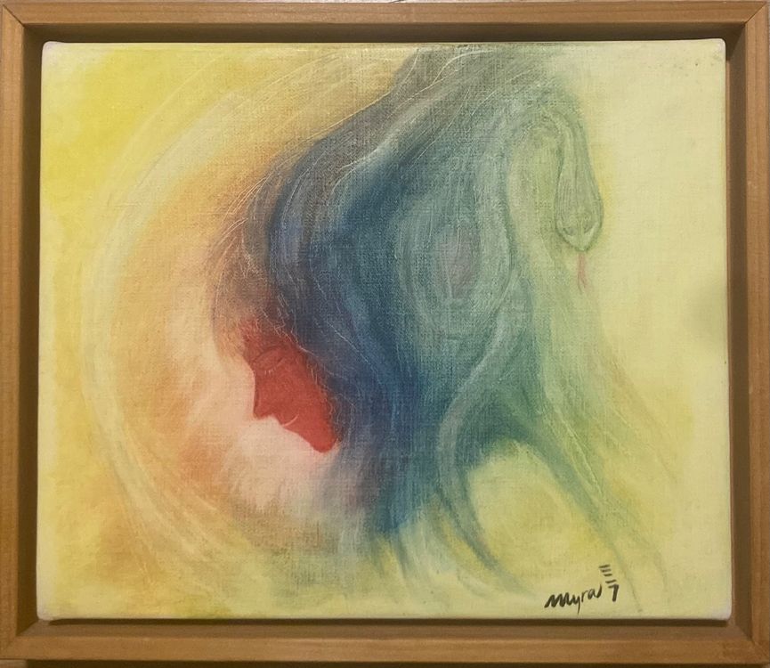 Moderne Damen Porträt Gemälde Unleserlich signiert | Kaufen auf Ricardo