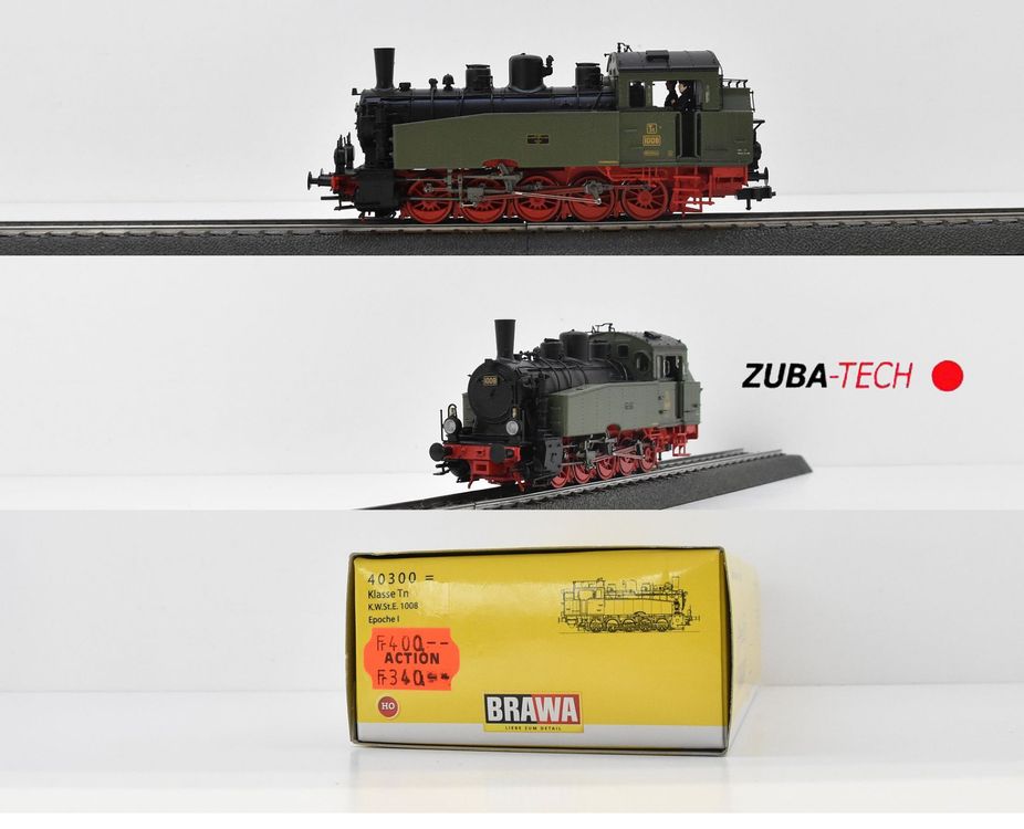 Brawa 40300 Dampflok Tn K.W.St.E H0 GS Digital mit OVP (Gebraucht) in ...