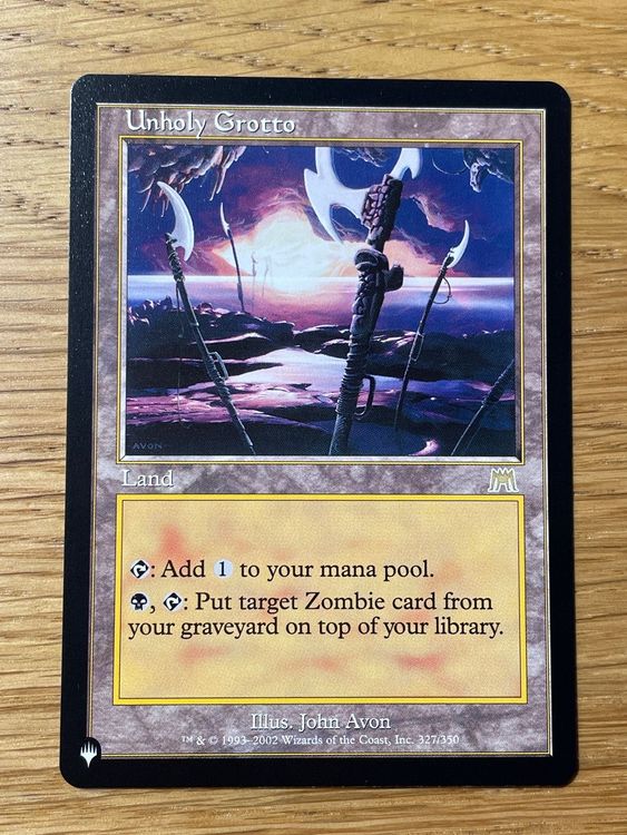 Unholy Grotto Mtg Rare Aufmarsch Boosterfrisch (Neu (gemäss ...