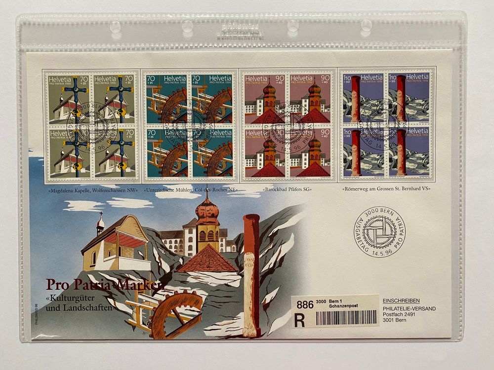 Grossbrief Pro Patria Kulturgüter und Landschaften 1996 ET | Kaufen auf Ricardo
