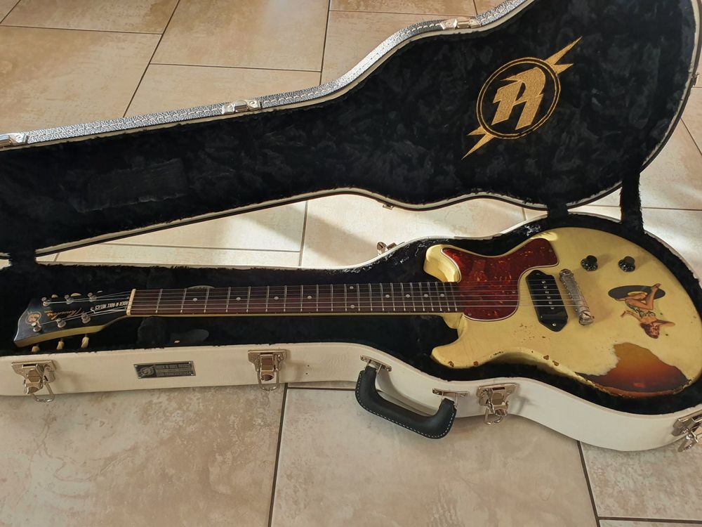 Rock N Roll Relics Custom heavy aged vintage wh/sun Pin-up | Acheter ...