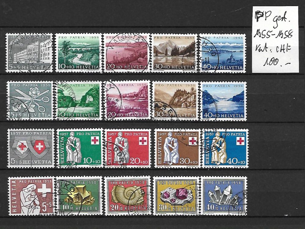 PP 1955 - 1958 gest. Kat: CHF 100.- (Gebraucht) in Basel für CHF 1 – mit Lieferung auf Ricardo ...