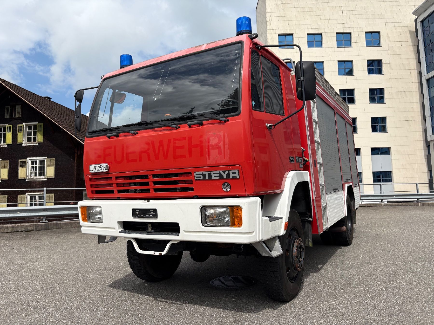 STEYR 10 S 21/L34 LKW 4x4 EX CH- FEUERWEHR / WOHNMOBIL (Gebraucht) in ...